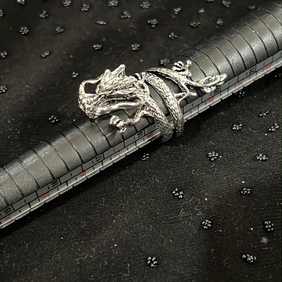 Stainless steel | Jewelry | Dragon Wrapped Biker Goth Ring 85 Stainless ...